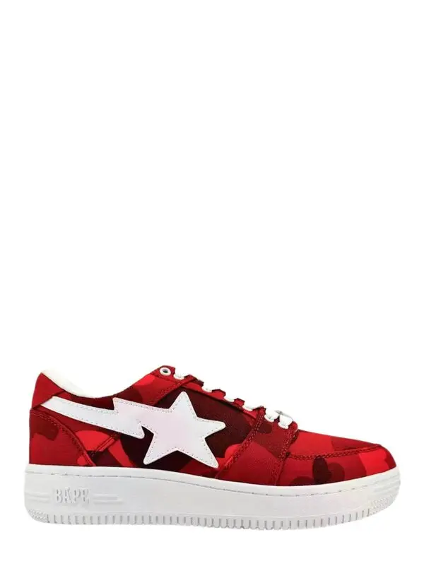 A BATHING APE Bapesta M2 Low Lace-up Sneakers - Red