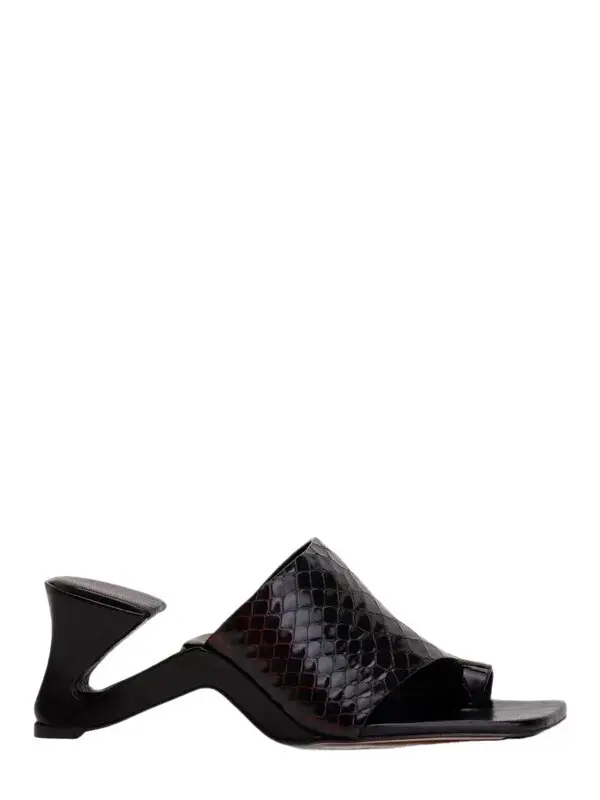 MIISTA Gaelle Snake-effect Sandals - Brown