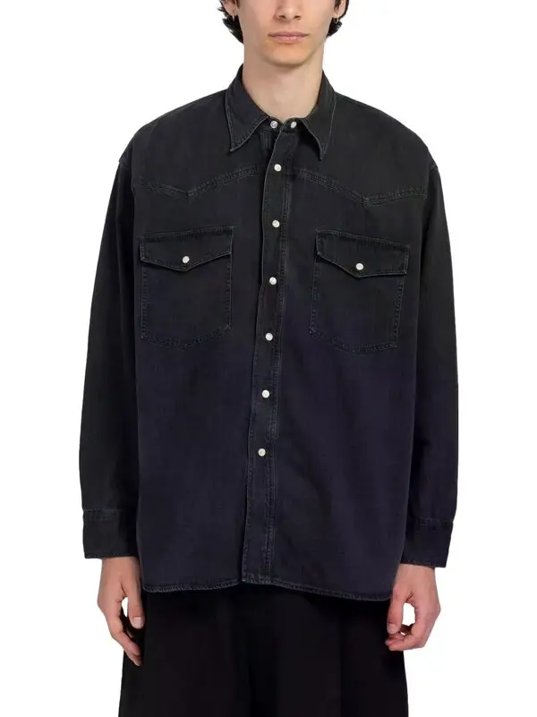 Studio Nicholson Western-yoke Denim Jacket - Black