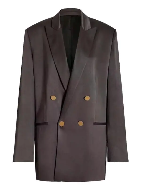 Alberta Ferretti Double-breasted Peak-lapel Blazer - Brown