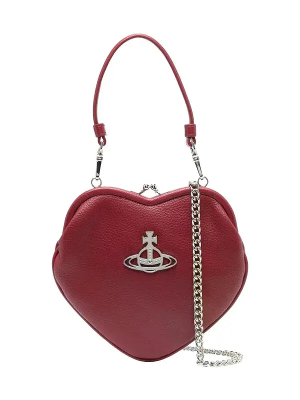 VIVIENNE WESTWOOD Belle Orb-plaque Clutch Bag - Red