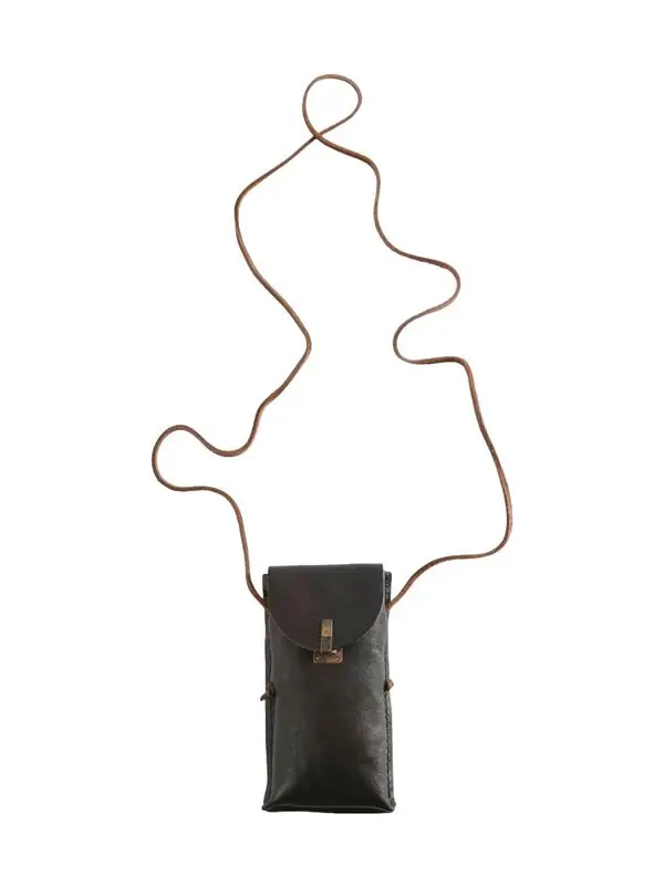 ZIGGY CHEN Foldover Strap Clutch Bag - Brown