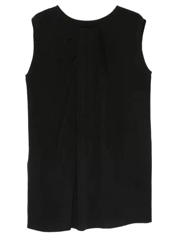 Sú Pleated Sleeveless Mini Dress - Black