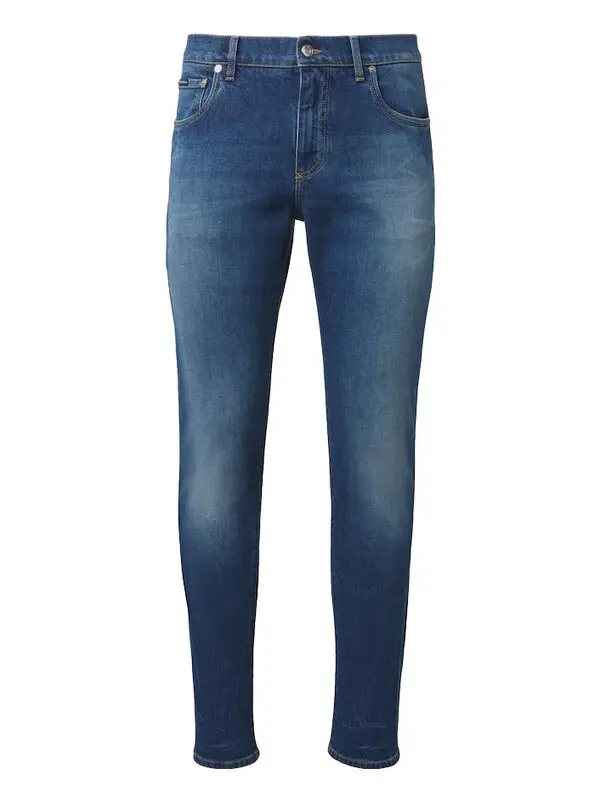 Dolce & Gabbana Mid-rise Slim Jeans - Blue