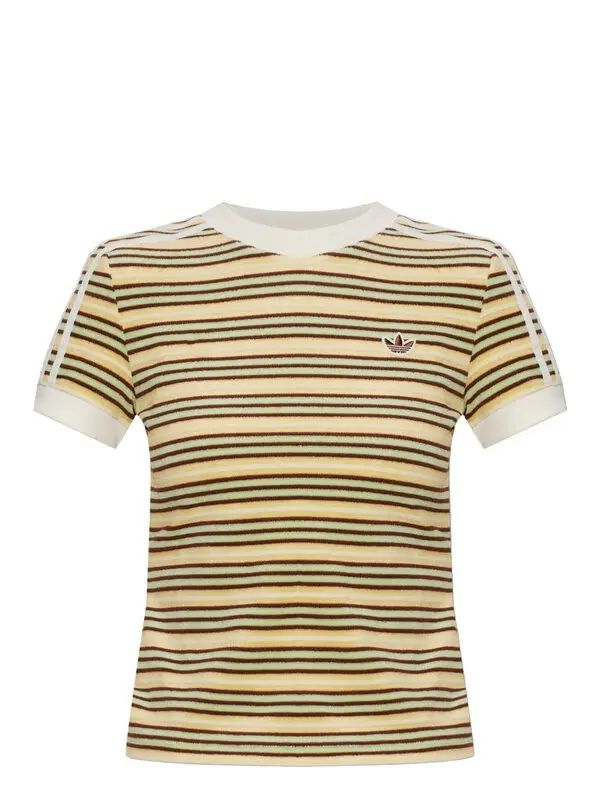 ADIDAS ORIGINALS Striped Knit T-shirt - Multicolour