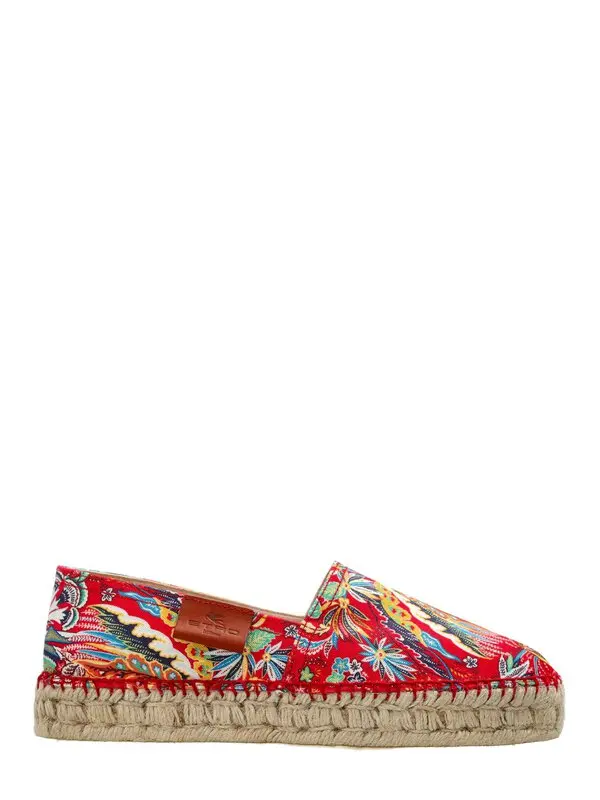 Etro Espadrilles With Multicolor Botanical Print - Multicolour
