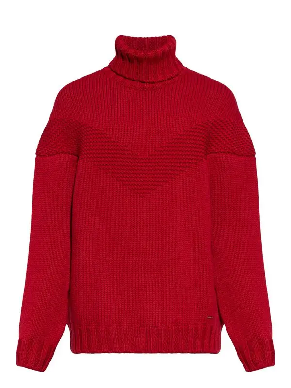 Dsquared2 Wool Turtleneck - Red