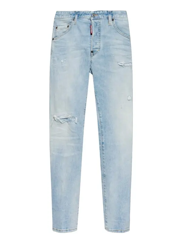 Dsquared2 Skater Jeans In Light Wash - Blue