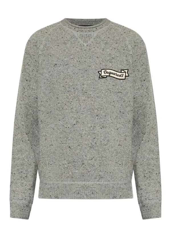 Dsquared2 Wool Mélange Crew Neck Sweater - Grey