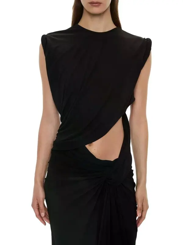 Christopher Esber Twisted Cut-out Long Dress - Black