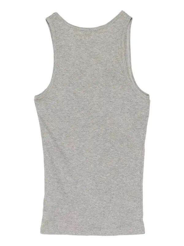 TOM FORD Ribbed Knit Vest - Grey
