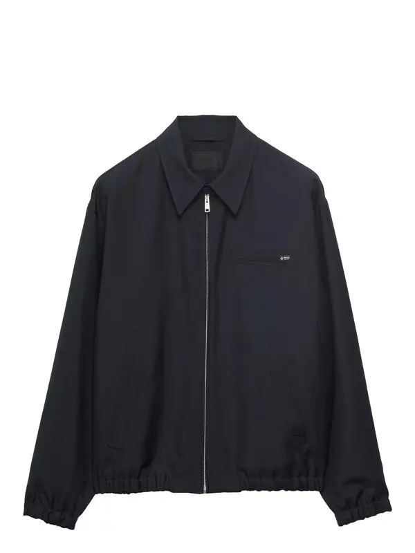Prada Mohair Wool Blouson Jacket - Blue