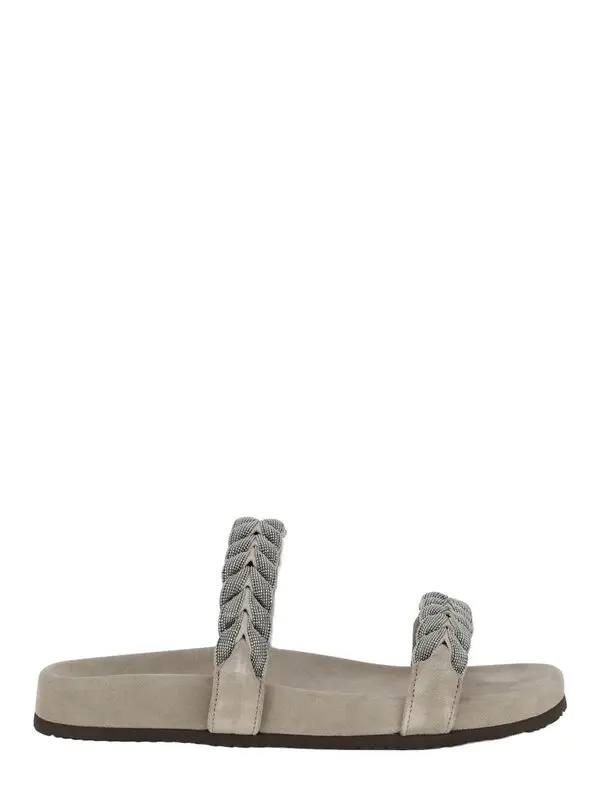 Brunello Cucinelli Braided Sandals - Ice
