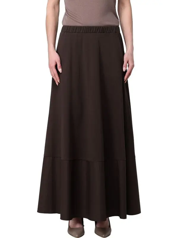 Max Mara Long Flared Skirt - Dark