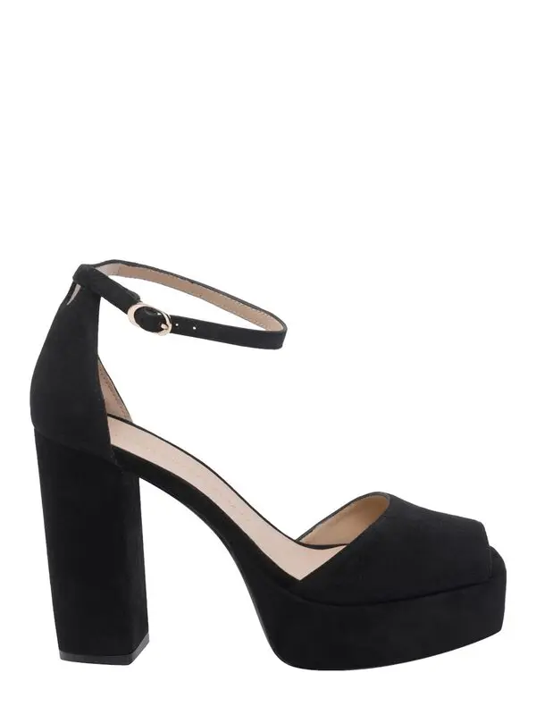 STUART WEITZMAN Heeled Platform Sandals - Black