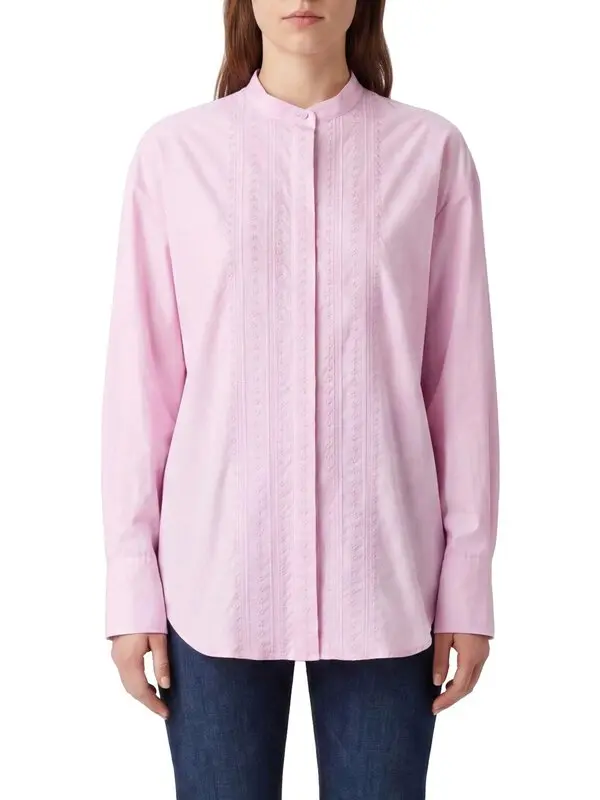 FORTE_FORTE Embroidered Cotton Shirt - Multicolor