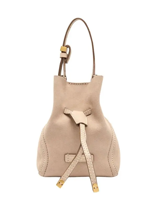 GIANNI CHIARINI Drawstring Mini Bag - Beige