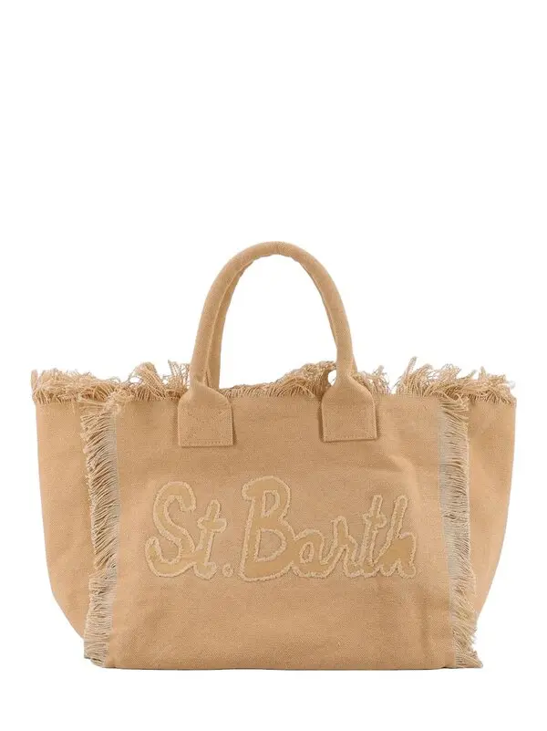 MC2 SAINT BARTH Denim Tote Bag - Beige