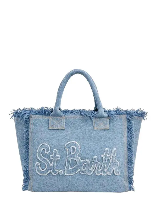 MC2 SAINT BARTH Denim Tote Bag - Blue