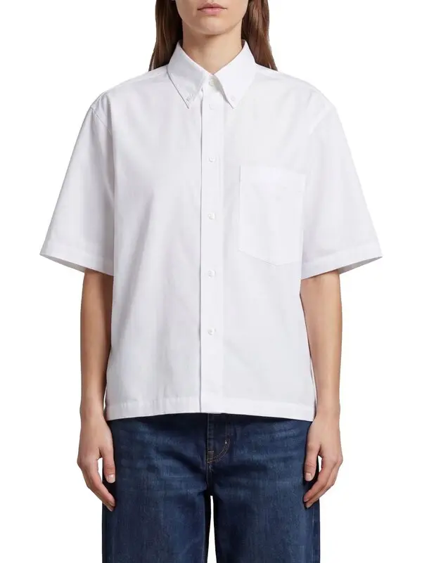 Victoria Beckham Short Sleeve Shirt - White