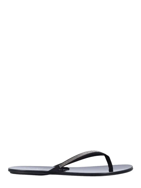 PEDRO GARCIA Embellished Thong Sandals - Black
