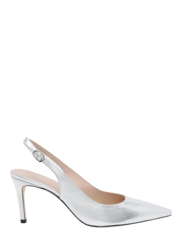 STUART WEITZMAN Slingback Pumps - Silver