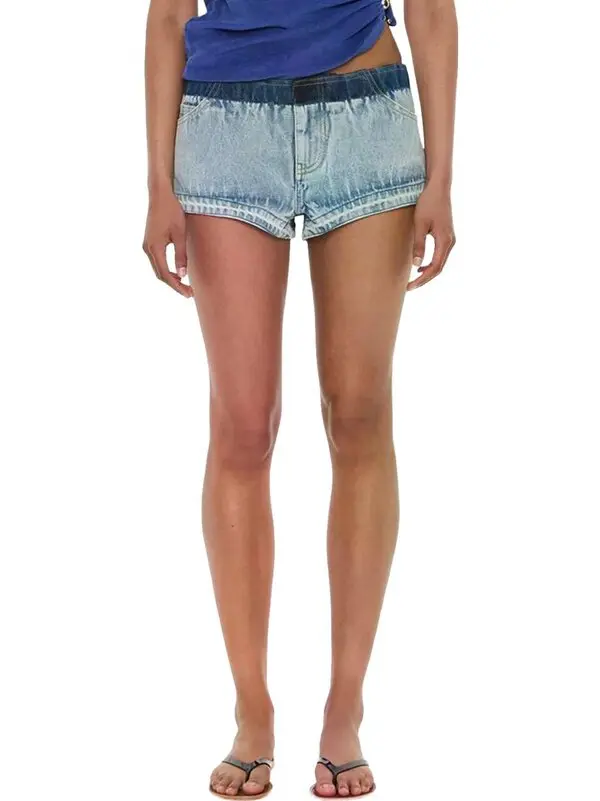 Christopher Esber Reconstruct Denim Shorts - Blue