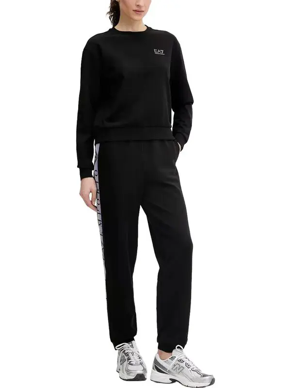 EA7 Logo Tape Tracksuit - Black