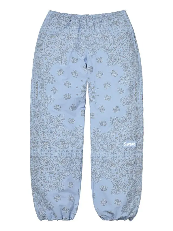 Supreme Reflective Bandana Track Pant - Blue