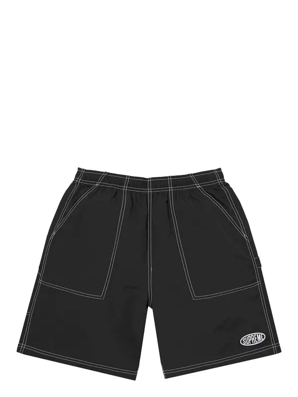 Supreme Nylon Painter Shorts - Black