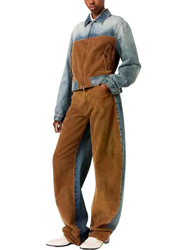 Stella McCartney Corduroy Panelled Jeans - Brown