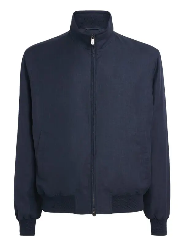 Ralph Lauren Purple Label Felton Bomber Jacket - Navy