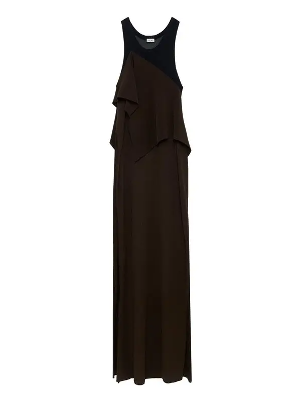Loewe Mesh Layered Maxi Dress - Black
