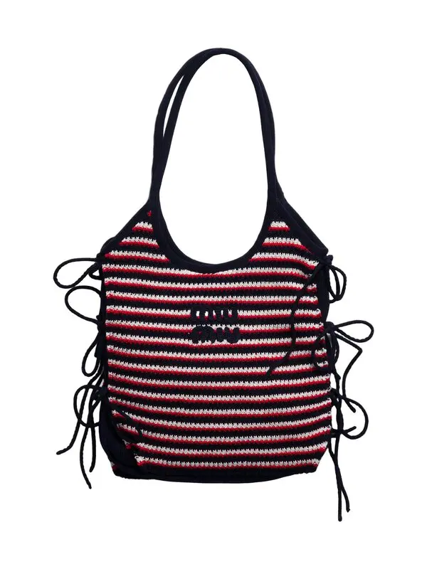 Miu Miu Crochet Ivy Tote Bag - Blue