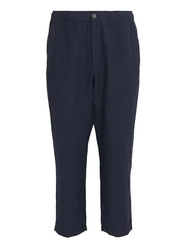 WAX LONDON Linen Kurt Chinos - Navy