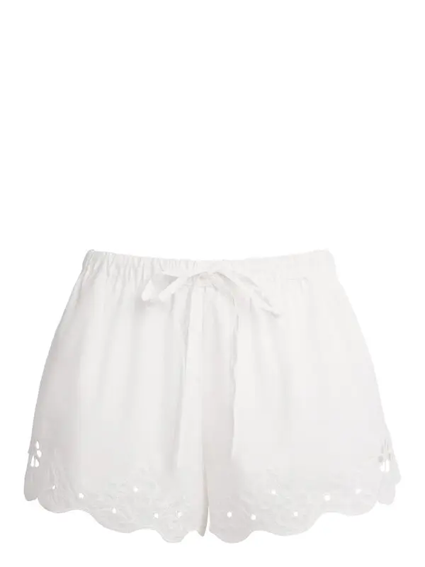 SIR. Cotton Klara Drawstring Shorts - Ivory