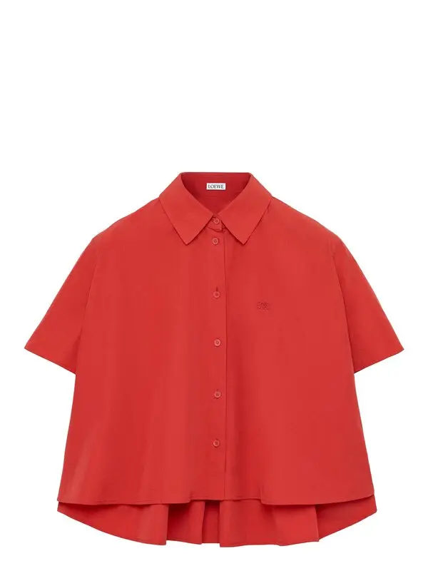 Loewe Cotton-blend Trapeze Shirt - Red