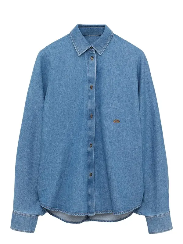 Loewe Oversized Denim Shirt - Blue
