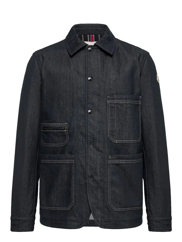 Moncler Haderu Denim Shirt Jacket - Blue