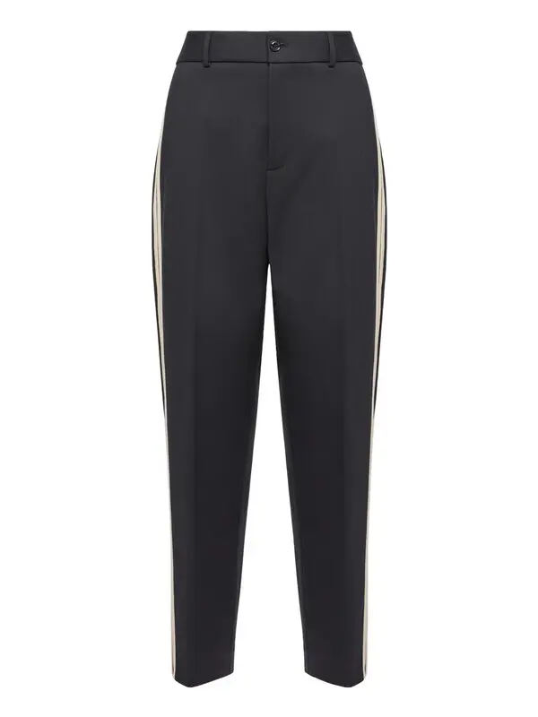 Moncler Tailored Cotton Blend Pants - Blue