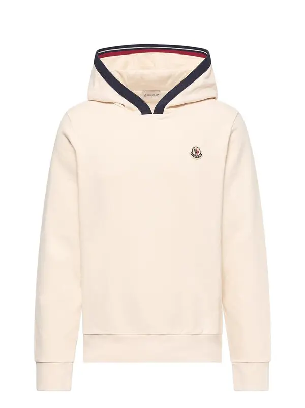Moncler Logo Hoodie - Beige