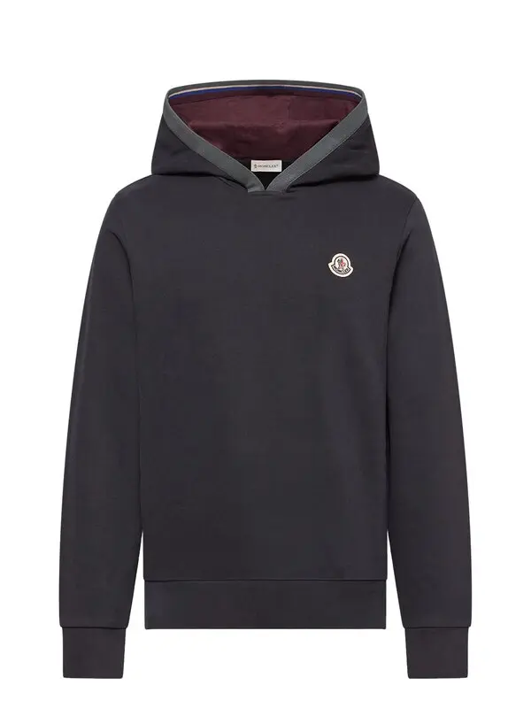 Moncler Logo Hoodie - Blue