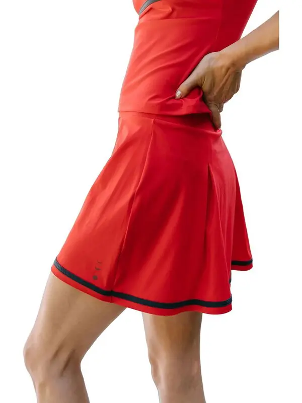 ELASTIQUE ATHLETICS Monte Carlo Skort - Red