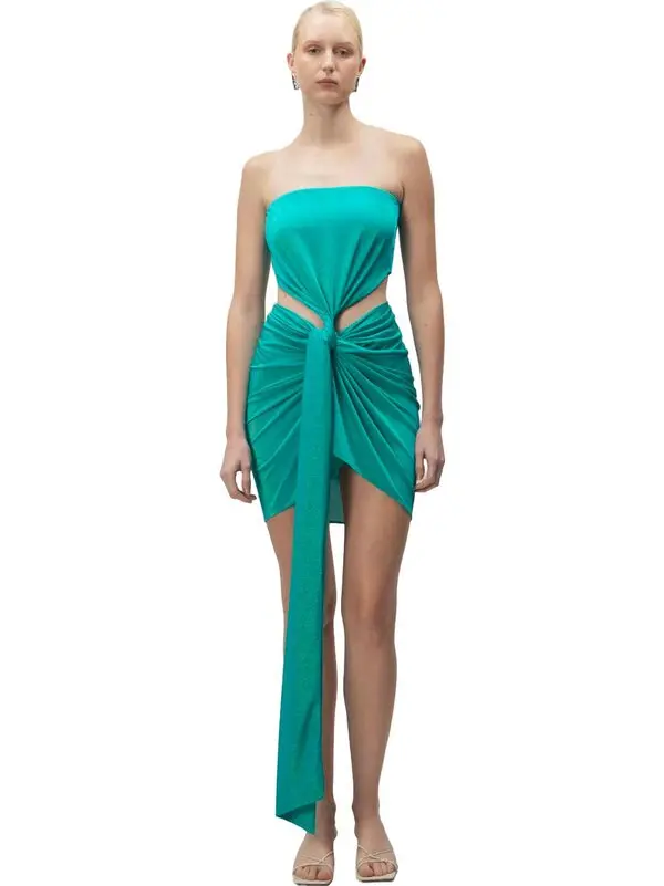 BAOBAB Mar Mini Dress With Side Knot Detail - Bluma