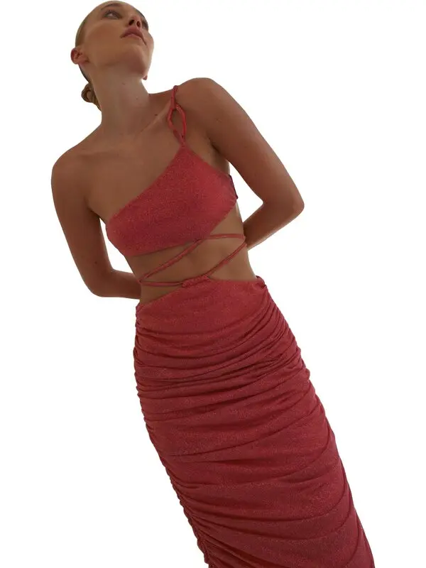 BAOBAB Taylor Set Maxi Skirt And Mini Top - Rosewater