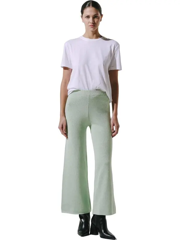 BAOBAB Clarissa Wide Leg Knit Pants - Menta