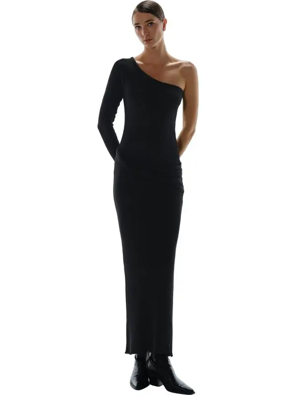 BAOBAB Kairi One-shoulder Maxi Dress - Coal