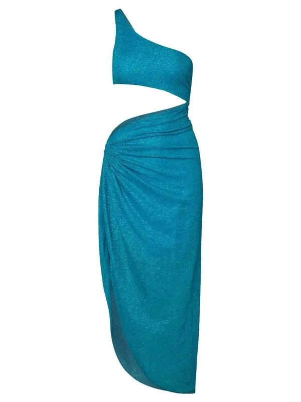 BAOBAB Zadeh One-shoulder Cut-out Ruched Midi Dress - Juno