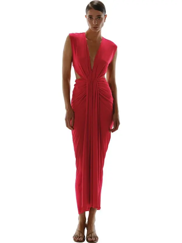 BAOBAB Nia Maxi Dress - Orange Red