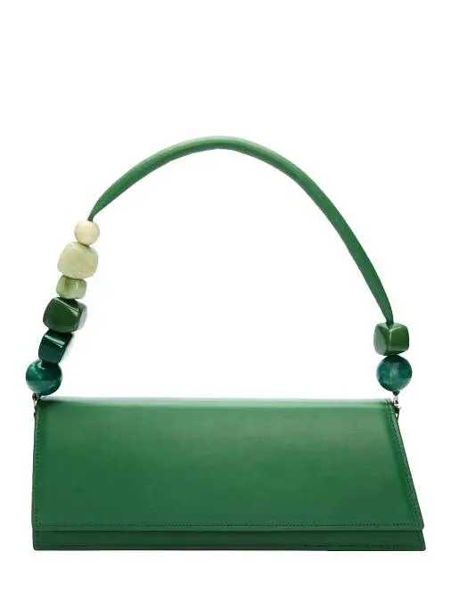 BAOBAB Lungo Bag With Beaded Handle - Moss